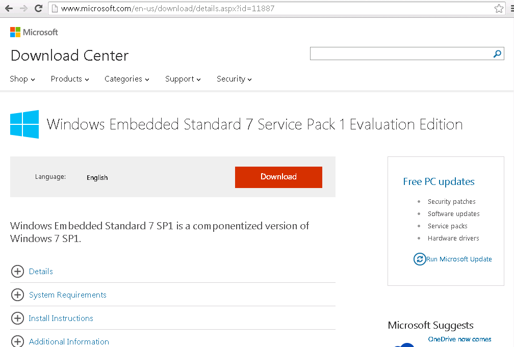 Procedimento de Instalação do Windows 7 Embedded